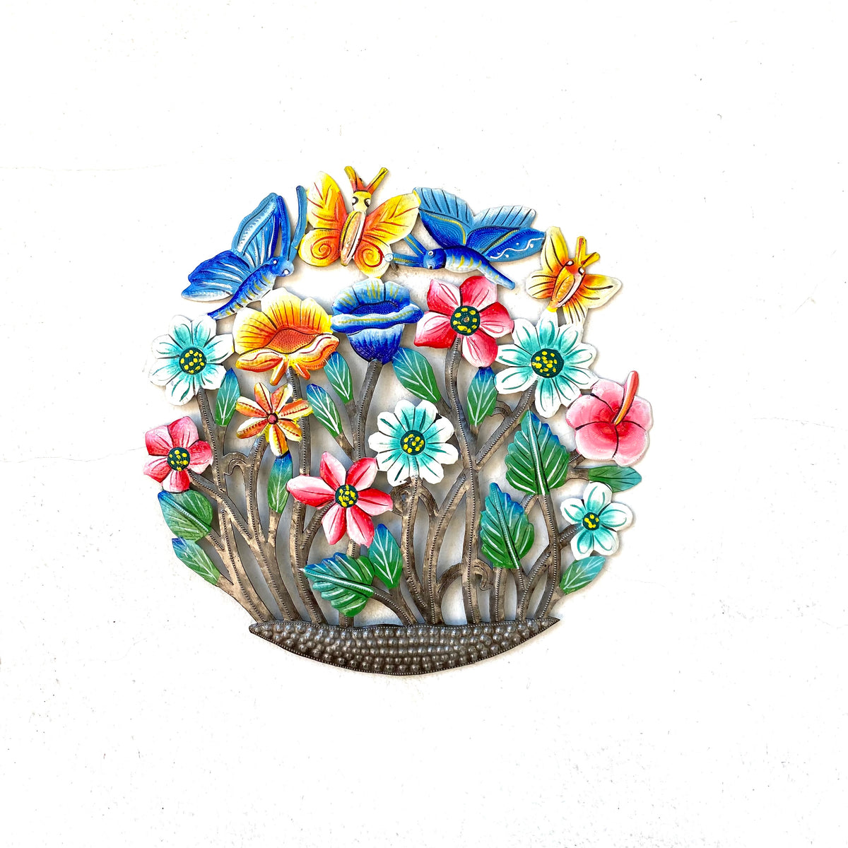 Medium Round- Flowers and Butterflies – Papillon Wholesale