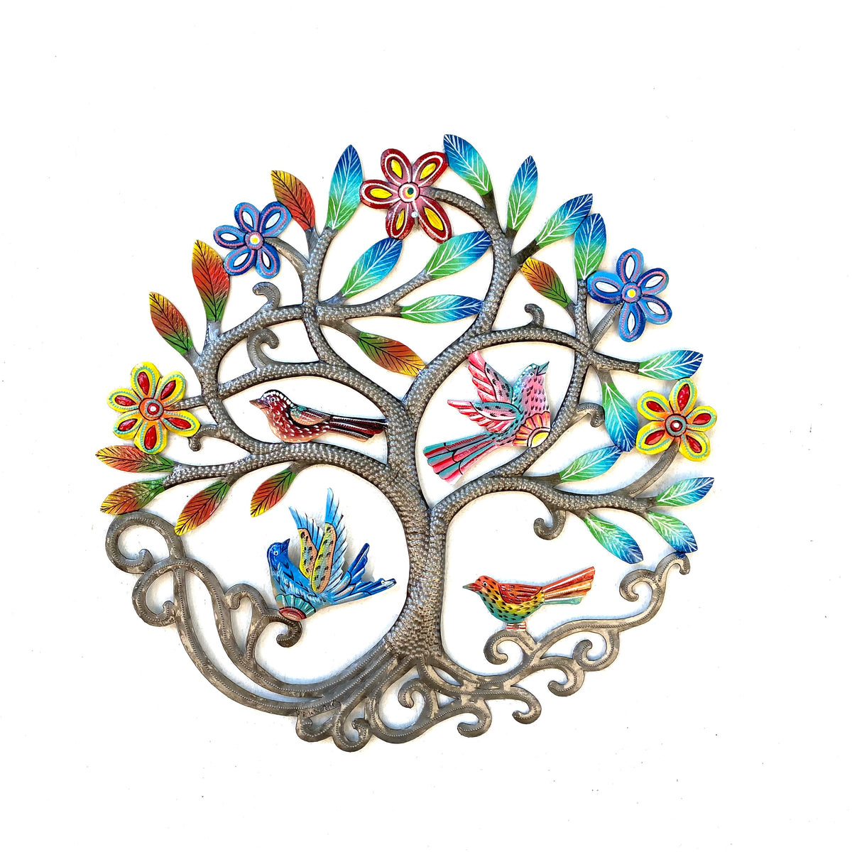 Large Daisy and Birds Tree of Life – Papillon Wholesale